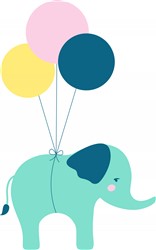 Elephant Balloons SVG cut file at EmbroideryDesigns.com ...