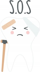 Tooth SOS print art print art at EmbroideryDesigns.com ...