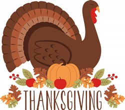 Thanksgiving Turkey print art print art at EmbroideryDesigns.com ...