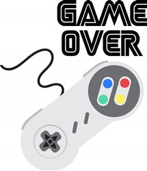 Game Over print art print art at EmbroideryDesigns.com ...