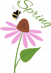 Spring Bee print art print art at EmbroideryDesigns.com ...