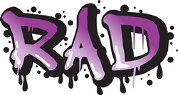 RAD Graffiti print art print art at EmbroideryDesigns.com ...