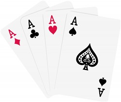 Four Aces print art print art at EmbroideryDesigns.com ...