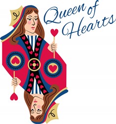 Queen Of Hearts print art print art at EmbroideryDesigns.com ...