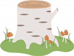 Birch Tree Stump print art print art at EmbroideryDesigns.com ...