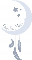 Over The Moon SVG cut file at EmbroideryDesigns.com | EmbroideryDesigns.com