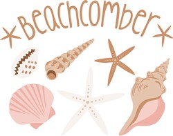 Beachcomber print art print art at EmbroideryDesigns.com ...