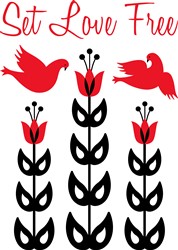 Set Love Free SVG cut file at EmbroideryDesigns.com | EmbroideryDesigns.com
