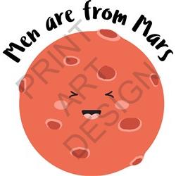 Men Are From Mars print art print art at EmbroideryDesigns.com ...