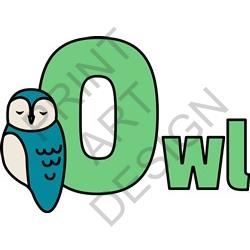 O For Owl SVG cut file at EmbroideryDesigns.com | EmbroideryDesigns.com