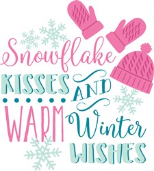 Snowflake Kisses print art print art at EmbroideryDesigns.com ...