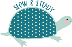 Slow & Steady Turtle print art print art at EmbroideryDesigns.com ...