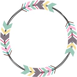 Arrow Wreath print art print art at EmbroideryDesigns.com ...