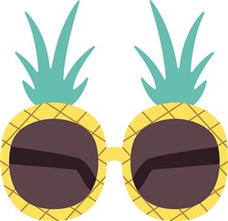 Pineapple Sunglasses print art print art at EmbroideryDesigns.com ...