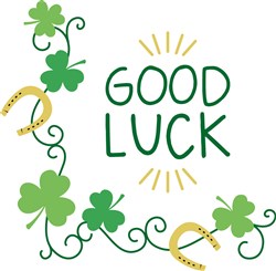 Good Luck print art print art at EmbroideryDesigns.com ...