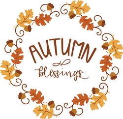 Autumn Blessings print art print art at EmbroideryDesigns.com ...
