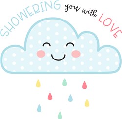 Showering You With Love print art print art at EmbroideryDesigns.com ...