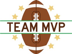 Football Team MVP SVG cut file at EmbroideryDesigns.com ...