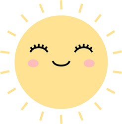 Happy Sun SVG cut file at EmbroideryDesigns.com | EmbroideryDesigns.com