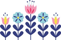 Folk Art Flowers SVG cut file at EmbroideryDesigns.com ...