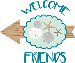 Welcome Friends print art print art at EmbroideryDesigns.com ...