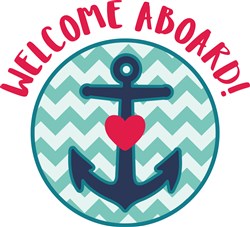 Welcome Aboard print art print art at EmbroideryDesigns.com ...