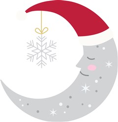 Christmas Moon print art print art at EmbroideryDesigns.com ...