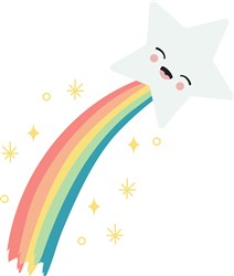 Rainbow Star SVG cut file at EmbroideryDesigns.com | EmbroideryDesigns.com