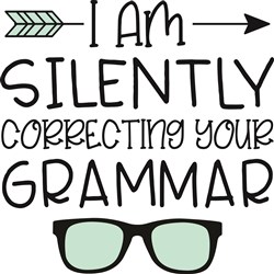 Silently Correcting Your Grammar SVG cut file at EmbroideryDesigns.com ...