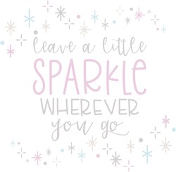 Leave A Little Sparkle print art print art at EmbroideryDesigns.com ...