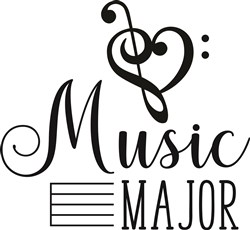 Music Major SVG cut file at EmbroideryDesigns.com | EmbroideryDesigns.com