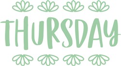 Thursday SVG cut file at EmbroideryDesigns.com | EmbroideryDesigns.com