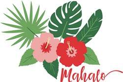 Mahalo Flowers print art print art at EmbroideryDesigns.com ...