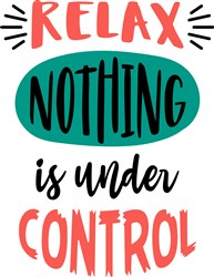 Nothing Is Under Control print art print art at EmbroideryDesigns.com ...
