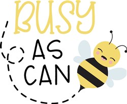 Busy As Can Bee print art print art at EmbroideryDesigns.com ...