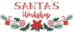 Santas Workshop Border print art print art at EmbroideryDesigns.com ...
