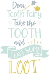 Dear Tooth Fairy print art print art at EmbroideryDesigns.com ...