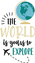 Explore Your World print art print art at EmbroideryDesigns.com ...