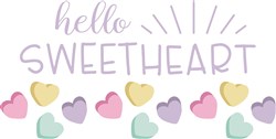 Hello Sweetheart print art print art at EmbroideryDesigns.com ...