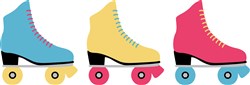 Roller Skates Border print art print art at EmbroideryDesigns.com ...
