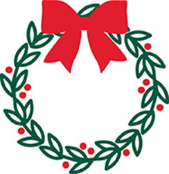 Christmas Wreath print art print art at EmbroideryDesigns.com ...