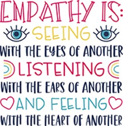 Empathy Is print art print art at EmbroideryDesigns.com ...