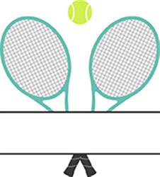 Tennis Name Split print art print art at EmbroideryDesigns.com ...