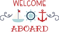 Welcome Aboard print art print art at EmbroideryDesigns.com ...