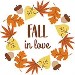 Fall In Love print art print art at EmbroideryDesigns.com ...