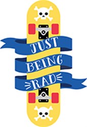 Just Being Rad print art print art at EmbroideryDesigns.com ...