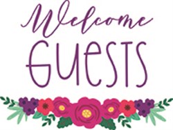 Welcome Guests print art print art at EmbroideryDesigns.com ...