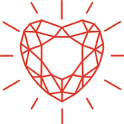 Ruby Heart Outline print art print art at EmbroideryDesigns.com ...