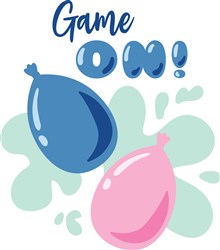 Water Balloons Game On print art print art at EmbroideryDesigns.com ...