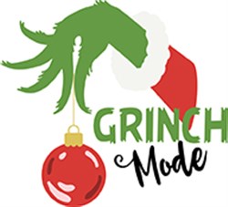 Grinch Mode print art print art at EmbroideryDesigns.com ...
